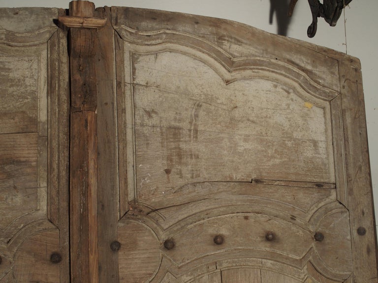 Pair of Antique French Oak Doors from Burgundy, 1700s at 1stDibs