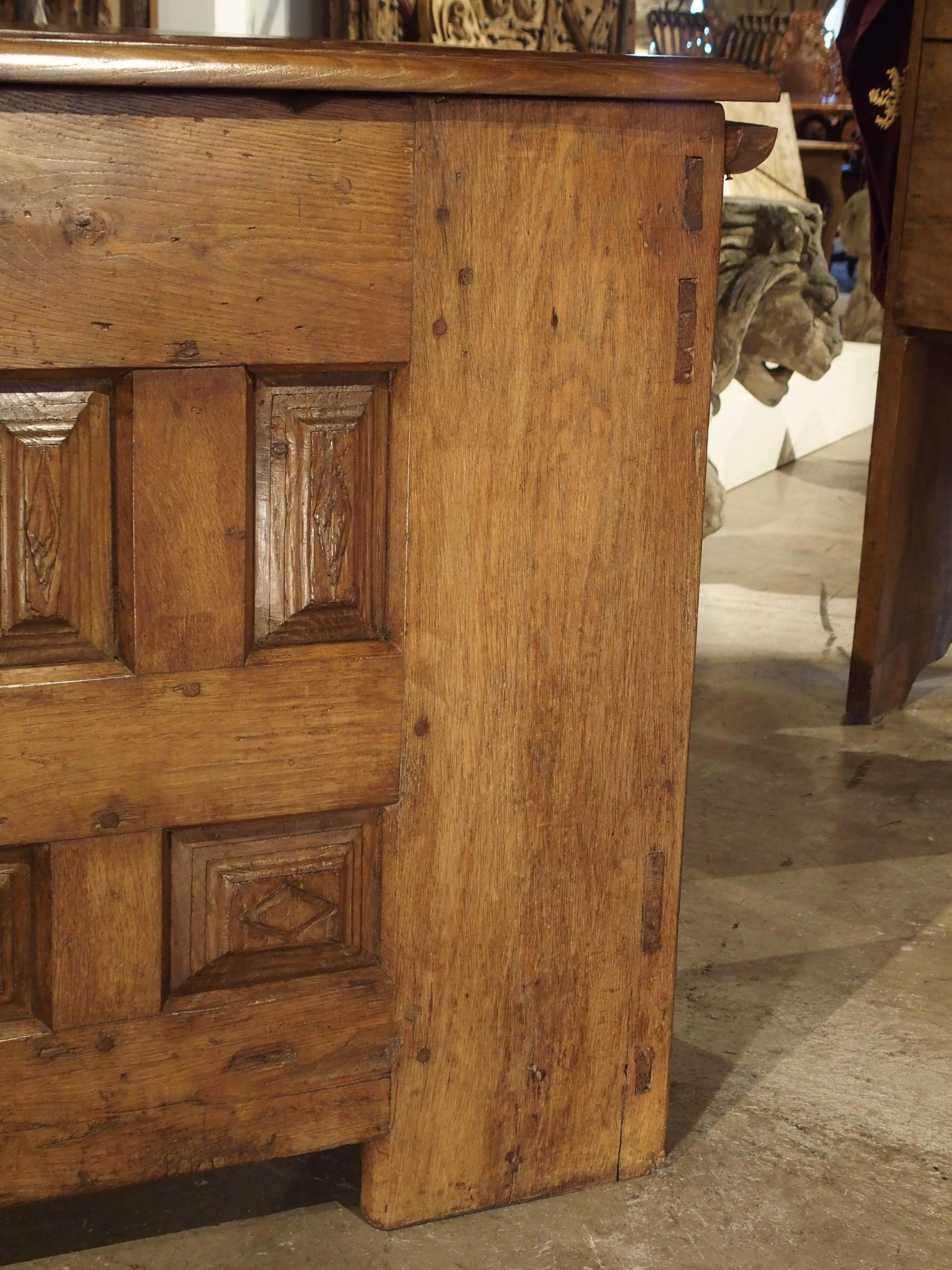 Large 17th Century Oak Chest from Spain or Southwest France at 1stDibs ...