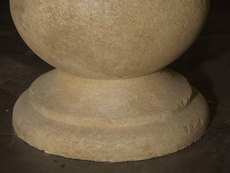 Carved Round Limestone Table from Provence, France at 1stDibs