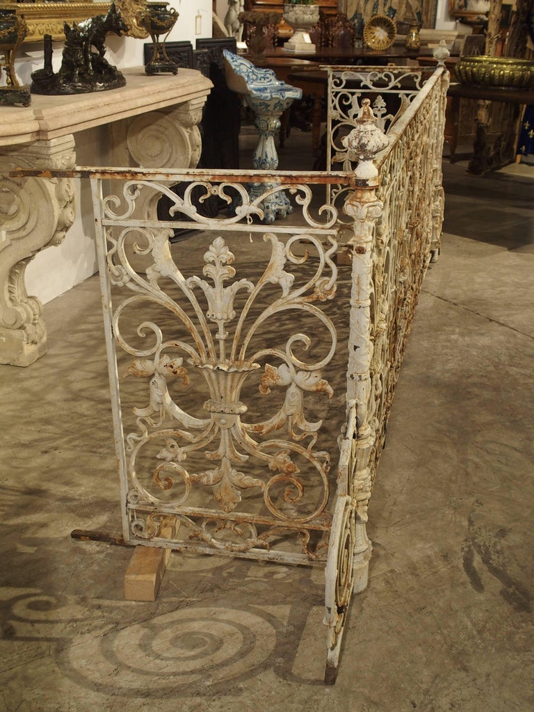 Circa 1860 Painted Cast Iron Balcony Railing from Montpellier, France ...