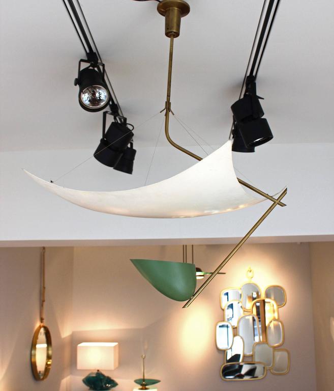 Rare 'Kite' Ceiling Light by Angelo Lelli at 1stDibs