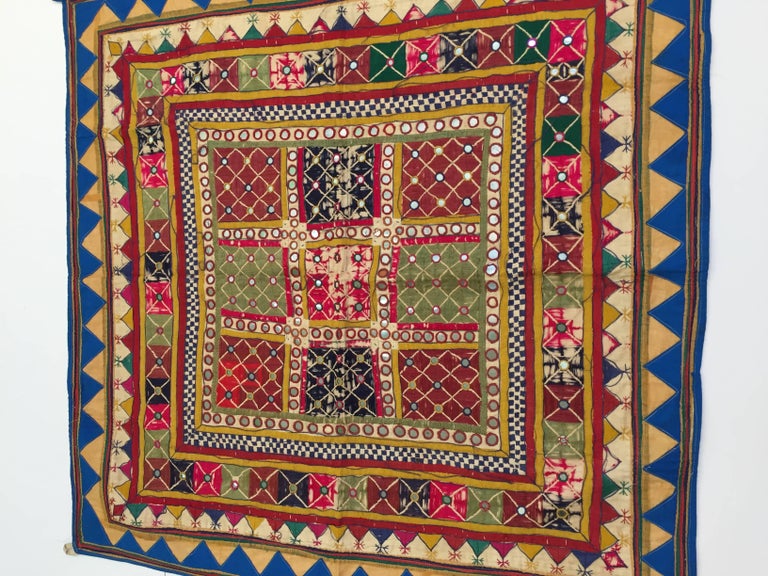 Embroidered Ceremonial Chakla Cloth Textile at 1stDibs