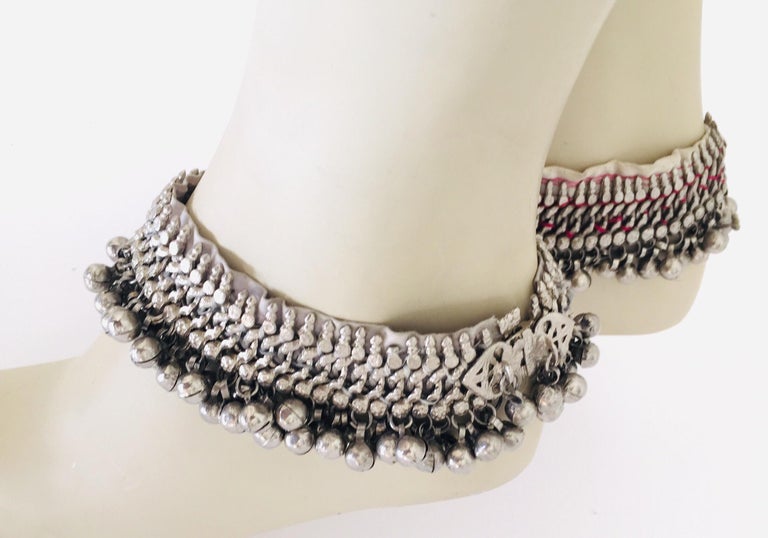 Pair of Traditional Ghungroo Bells Dancing Anklet Bracelets, Rajasthan ...