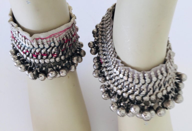 Pair of Traditional Ghungroo Bells Dancing Anklet Bracelets, Rajasthan ...