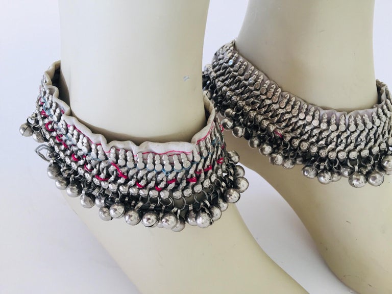 Pair of Traditional Ghungroo Bells Dancing Anklet Bracelets, Rajasthan ...