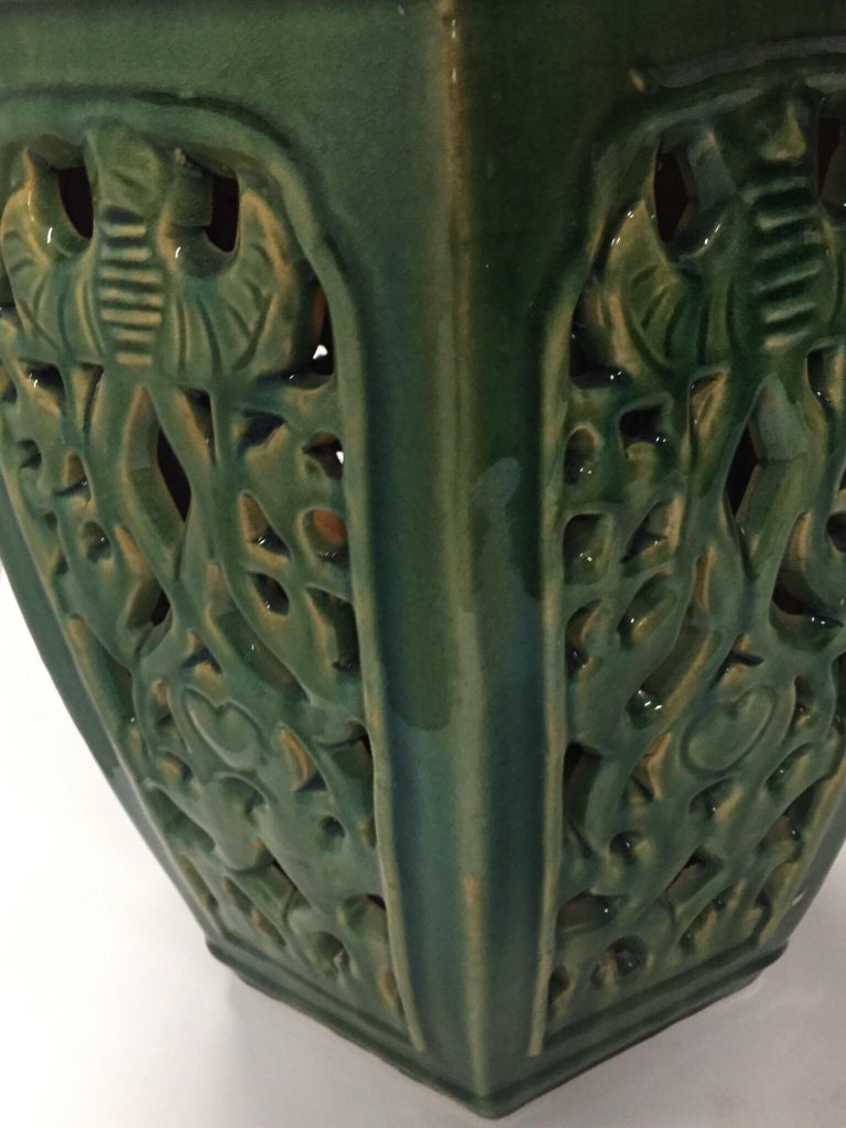 Green Chinese Barrel Ceramic Garden Stool at 1stDibs | garden stool green