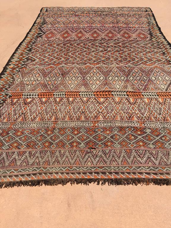 Vintage Moroccan Nomadic African Tribal Rug at 1stDibs