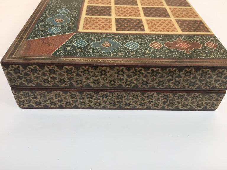 Persian Backgammon and Chess Game Box at 1stDibs