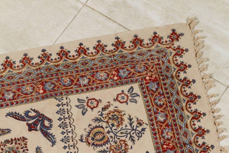 Persian Paisley Woodblock Printed Textile at 1stDibs