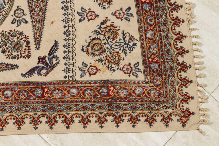 Persian Paisley Woodblock Printed Textile at 1stDibs