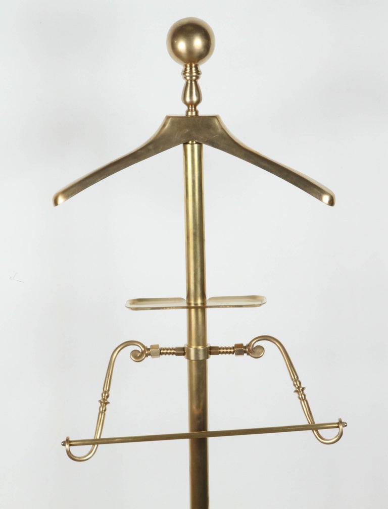 Italian Gentleman Polished Brass Valet at 1stDibs