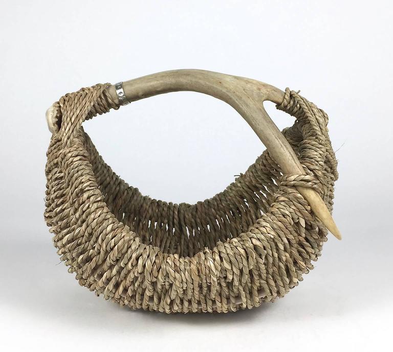 Custom Deer Antler Basket at 1stDibs | antler baskets