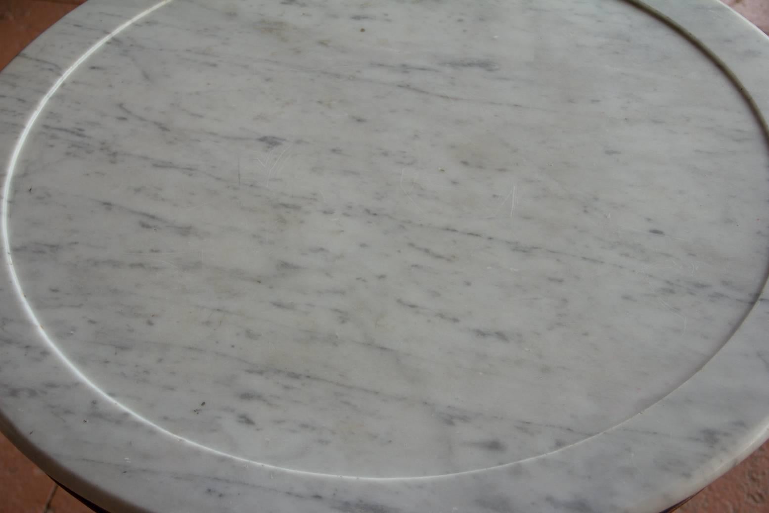 Antique French Marble-Topped Gueridon at 1stDibs