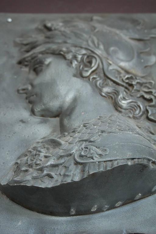 Antique Lead Plaque at 1stDibs