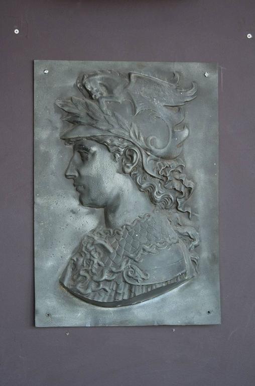 Antique Lead Plaque at 1stDibs