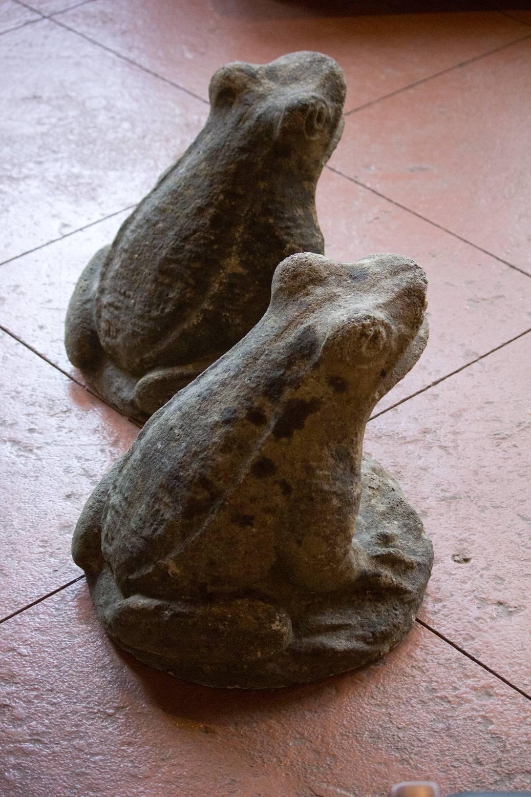 Large Vintage English Stone Toad at 1stDibs