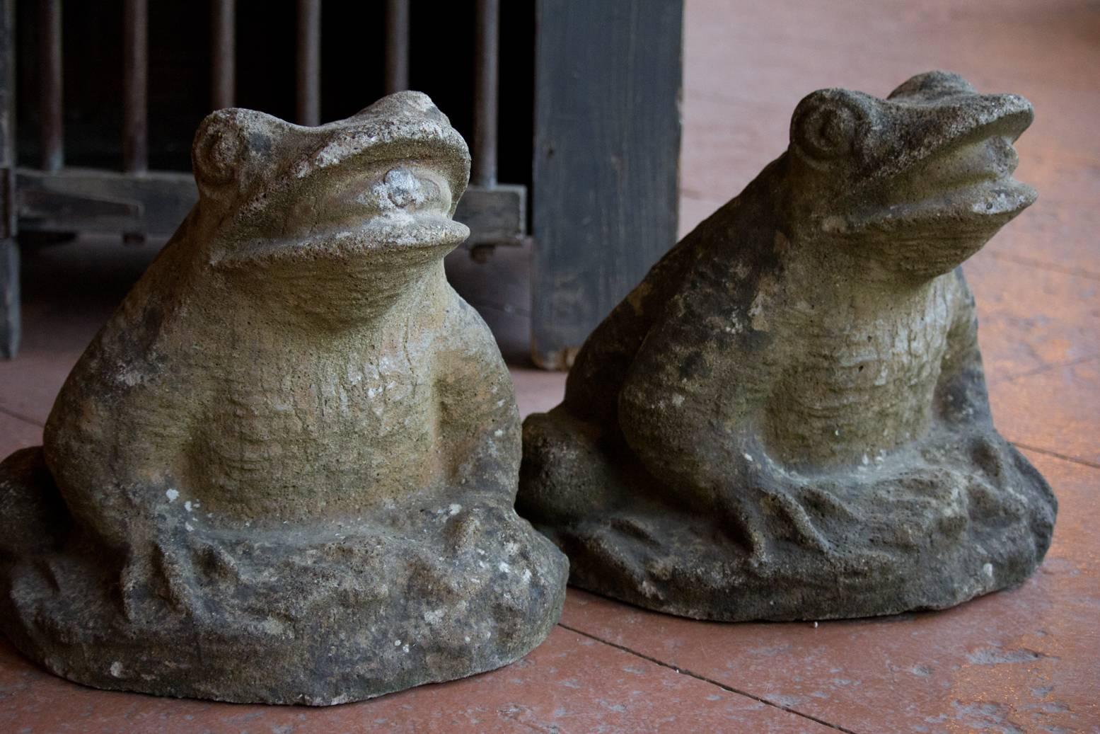 Large Vintage English Stone Toad at 1stDibs