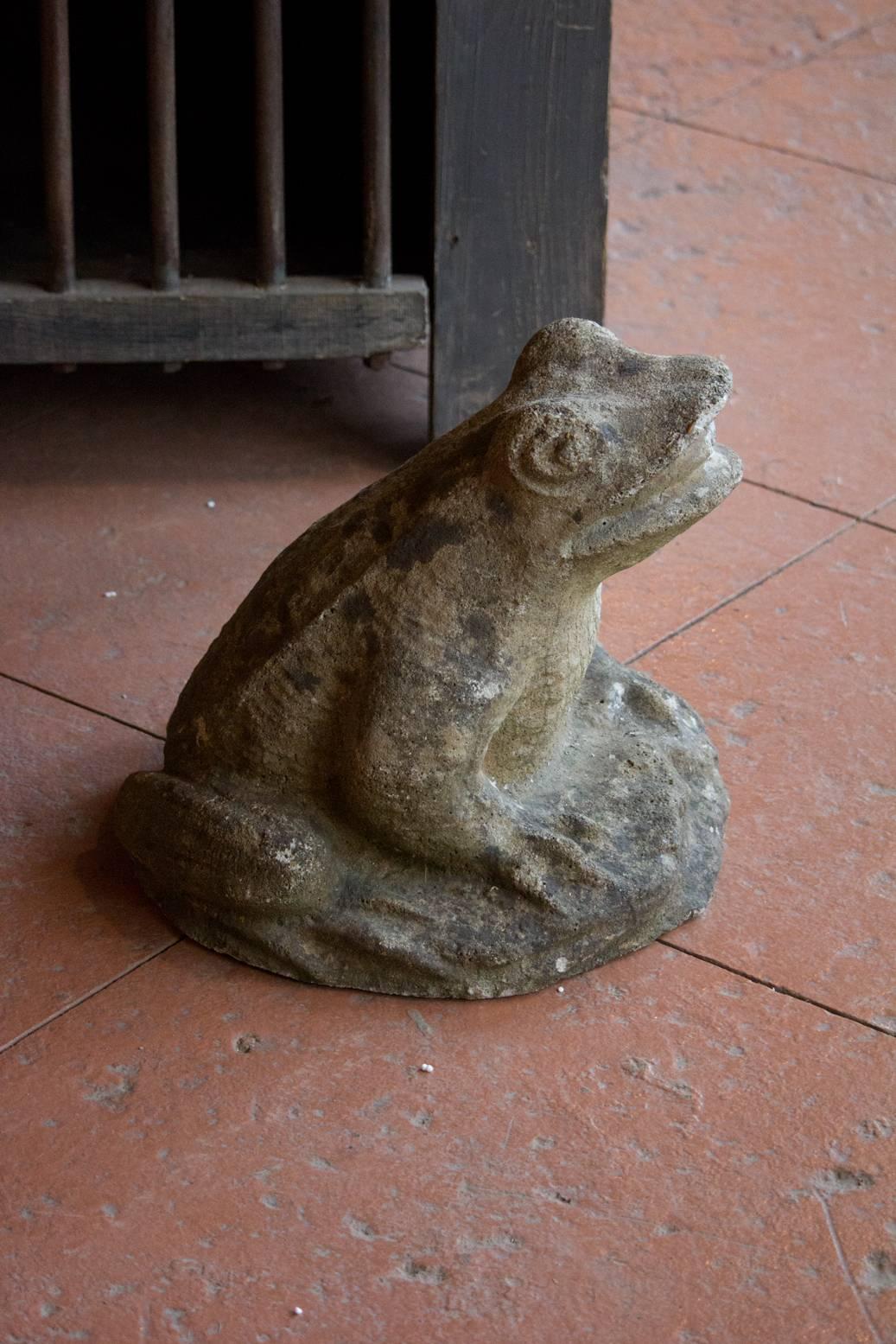 Large Vintage English Stone Toad at 1stDibs