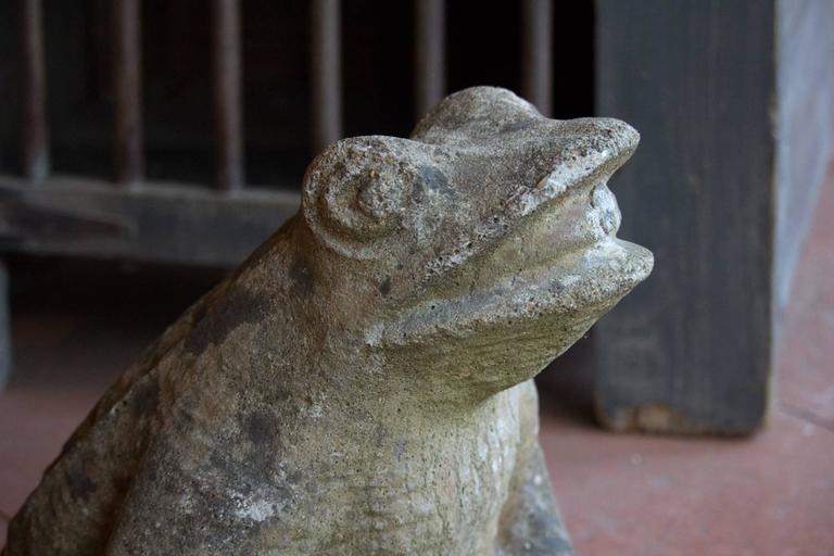 Large Vintage English Stone Toad at 1stDibs