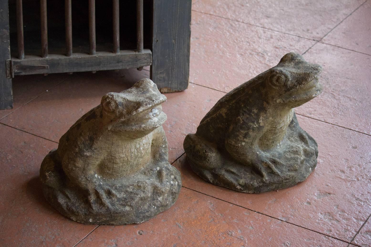 Large Vintage English Stone Toad at 1stDibs