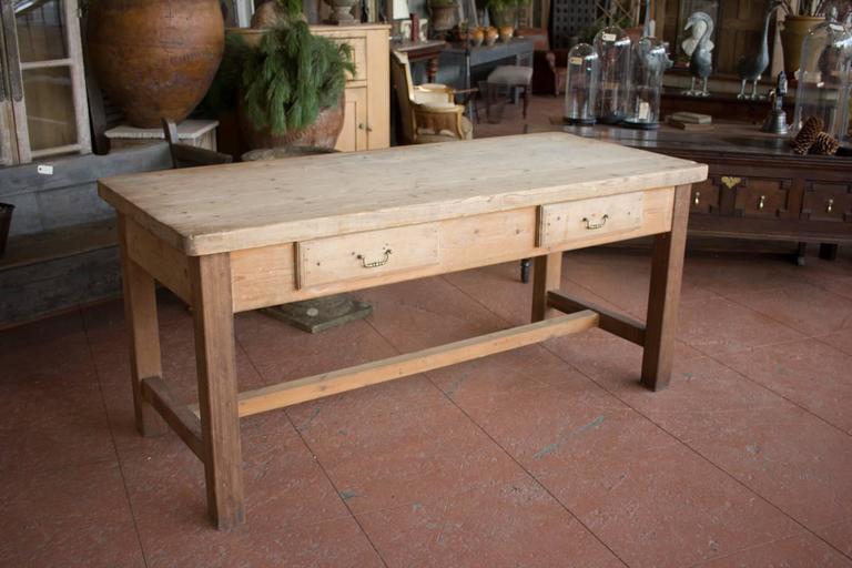 Vintage English Bakers Table at 1stDibs