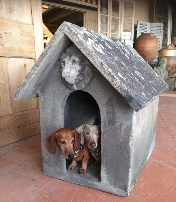 Vintage Stone Dog House at 1stDibs