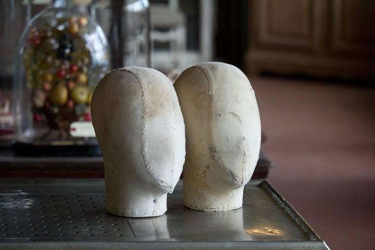 Pair of Vintage English Milliner Hat Mannequins at 1stDibs