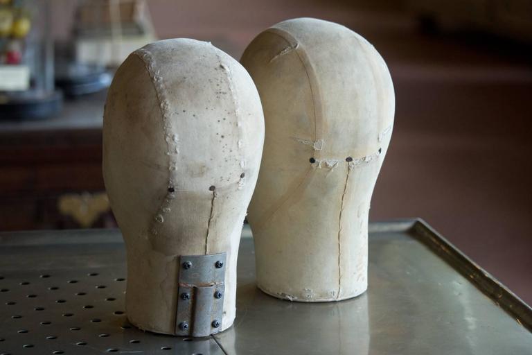 Pair of Vintage English Milliner Hat Mannequins at 1stDibs