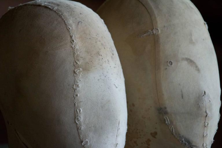 Pair of Vintage English Milliner Hat Mannequins at 1stDibs