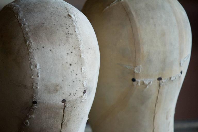 Pair of Vintage English Milliner Hat Mannequins at 1stDibs