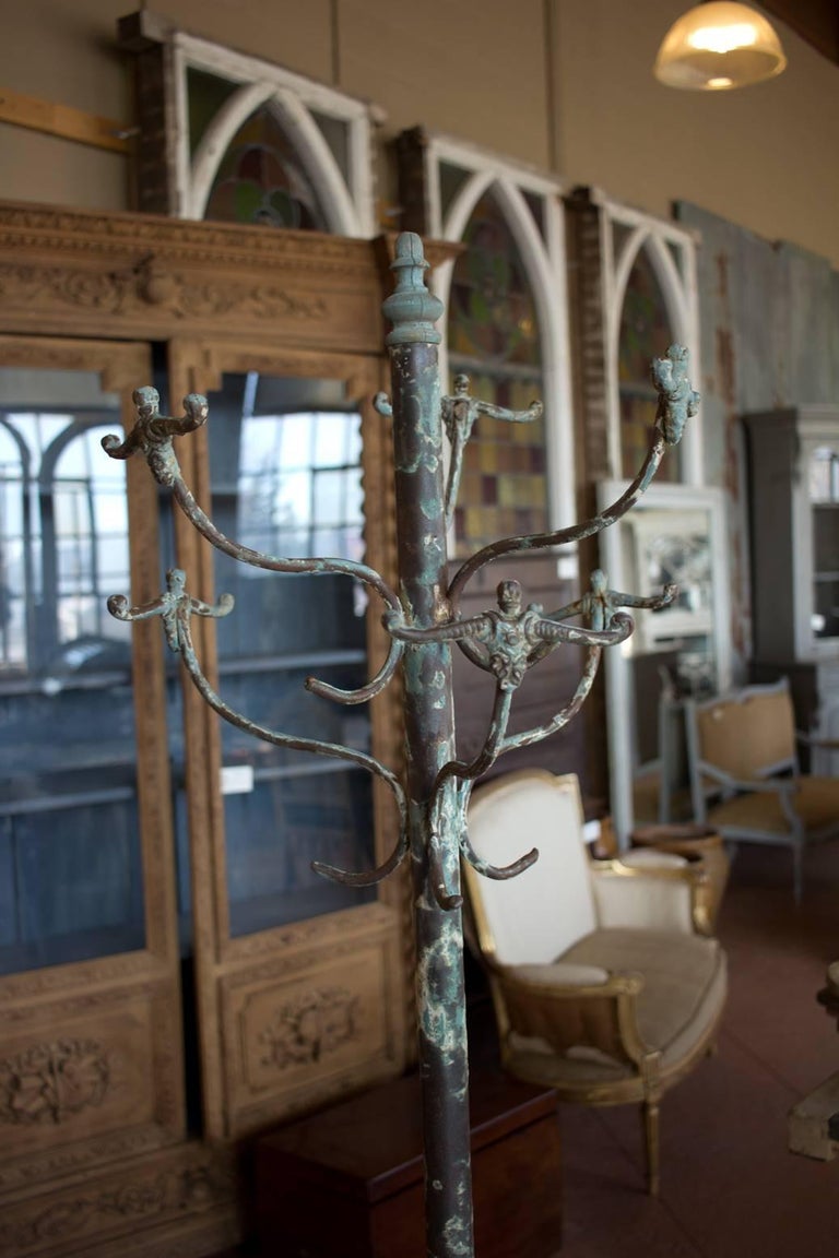 Antique Wrought Iron Coat Rack at 1stDibs