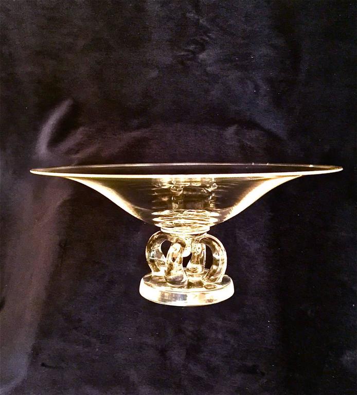 Steuben Footed Medium Pedestal Bowl at 1stDibs