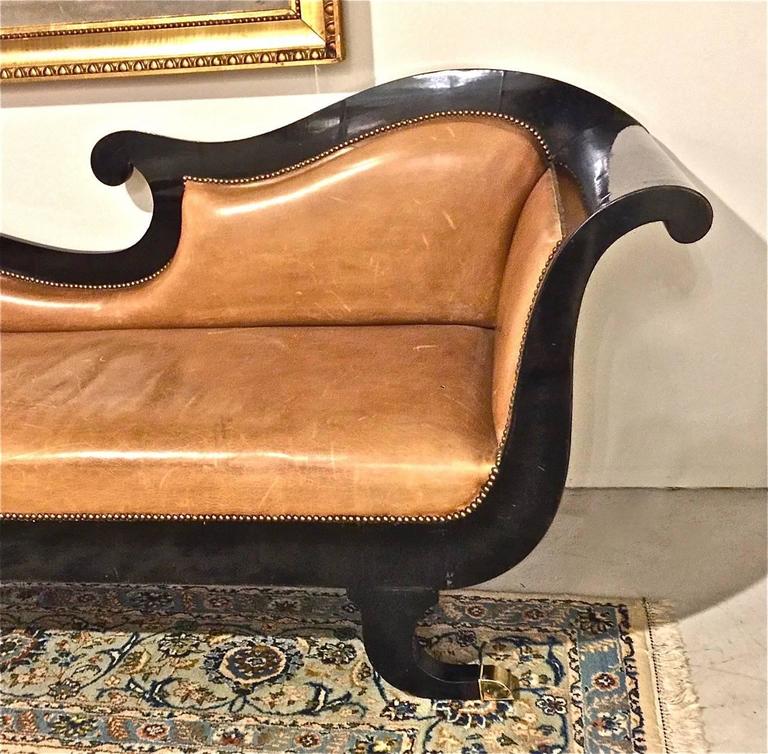 Recamier Sofa, English Late Regency, circa 1830-1840 For Sale at 1stDibs