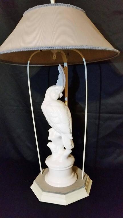 Pair of Ceramic Cockatoo Table Lamps at 1stDibs