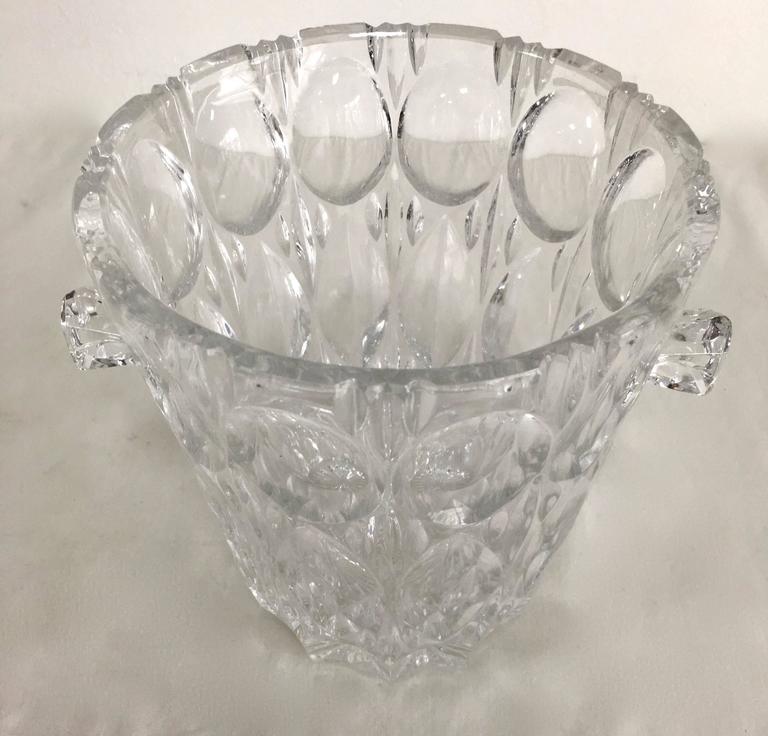 Crystal Ice Bucket with Handles at 1stDibs