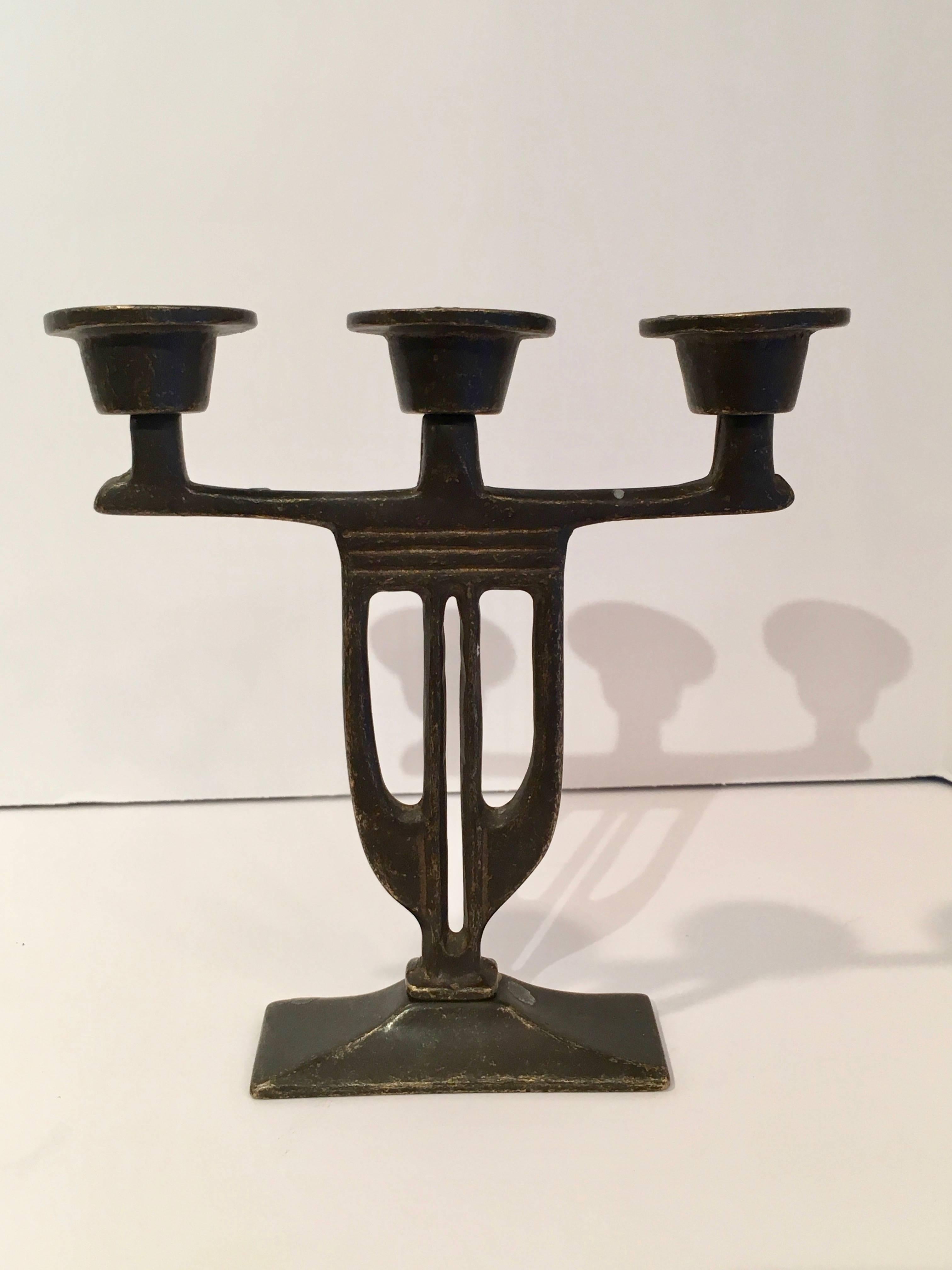 Italian Arts and Crafts Candle Stick at 1stDibs