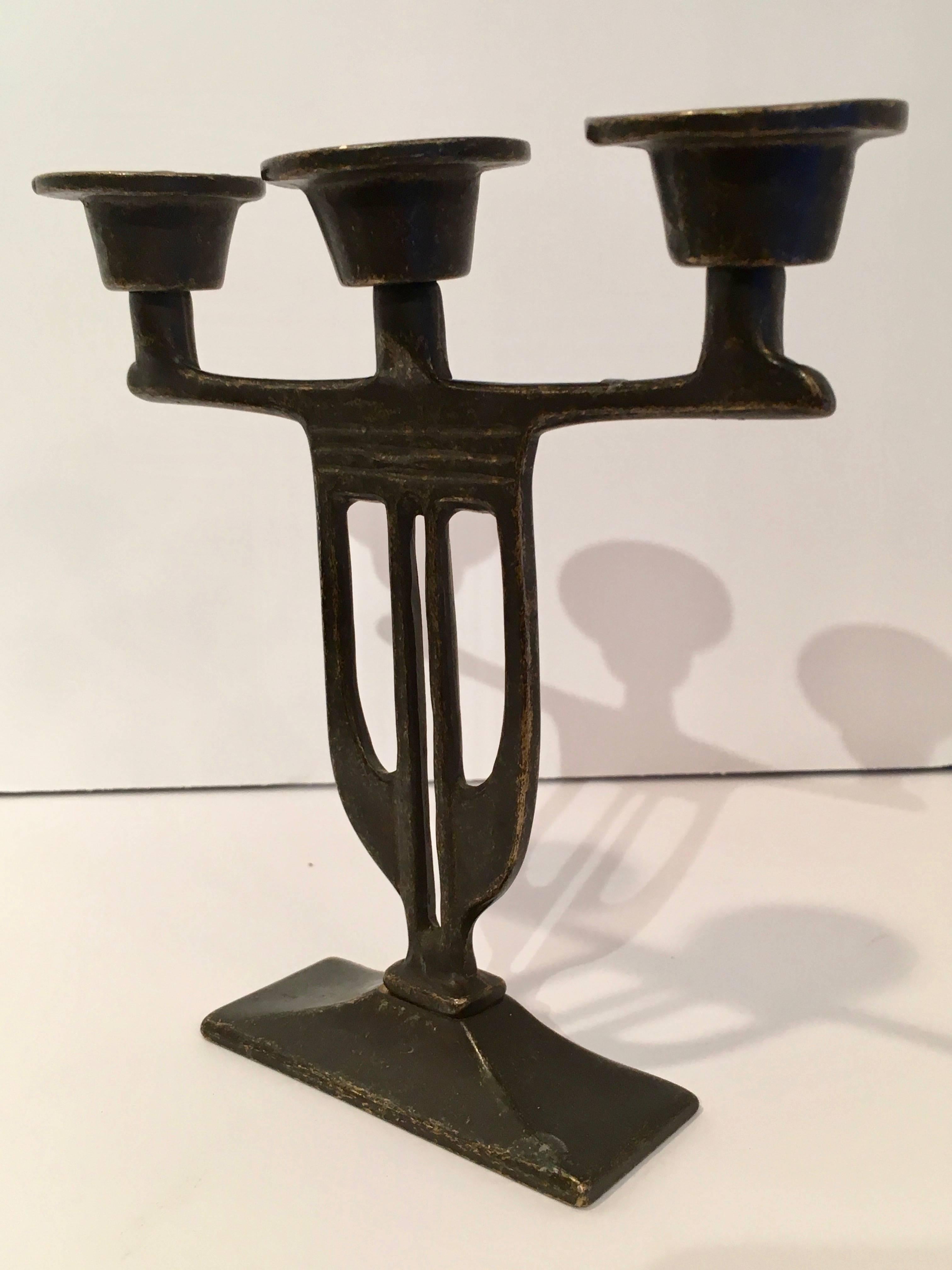 Italian Arts and Crafts Candle Stick at 1stDibs
