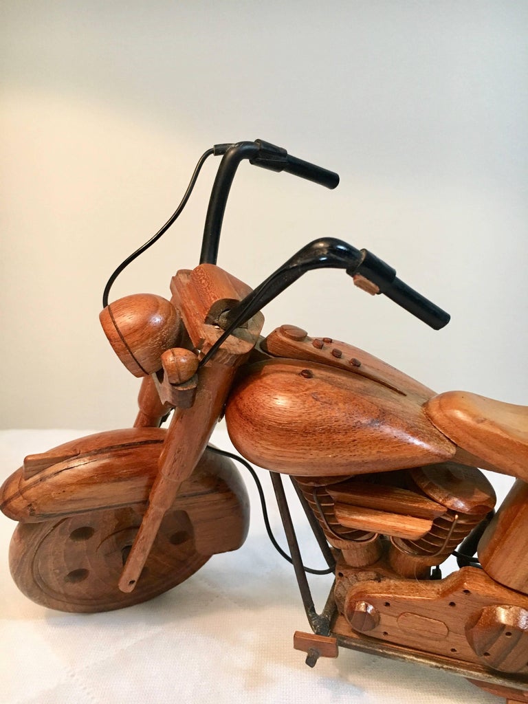 Wooden Model Motorcycle at 1stDibs | wooden motorcycle model