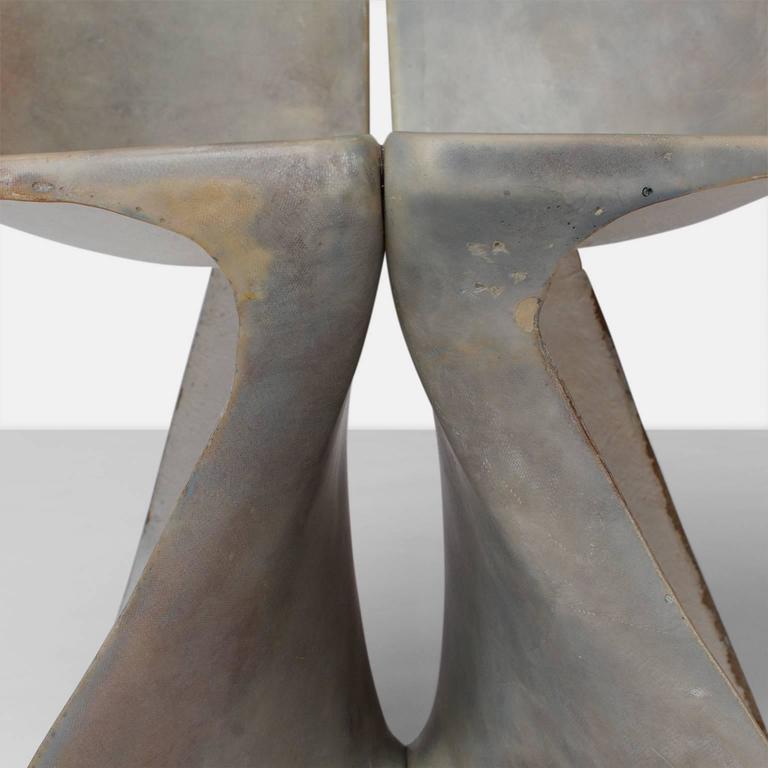 Two Part Fiberglass Chair at 1stDibs