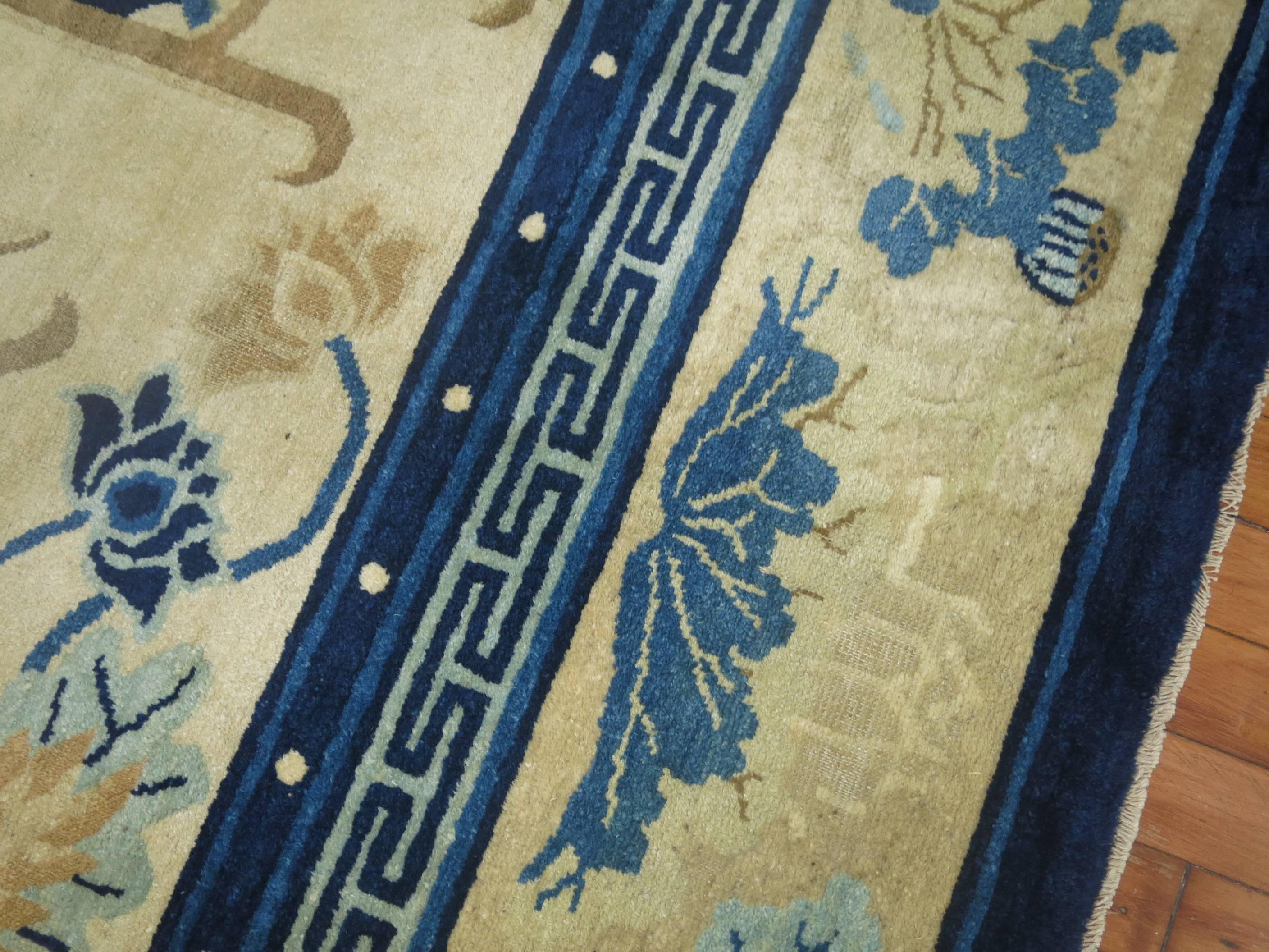 Spectacular Antique Chinese Peking Rug For Sale at 1stDibs
