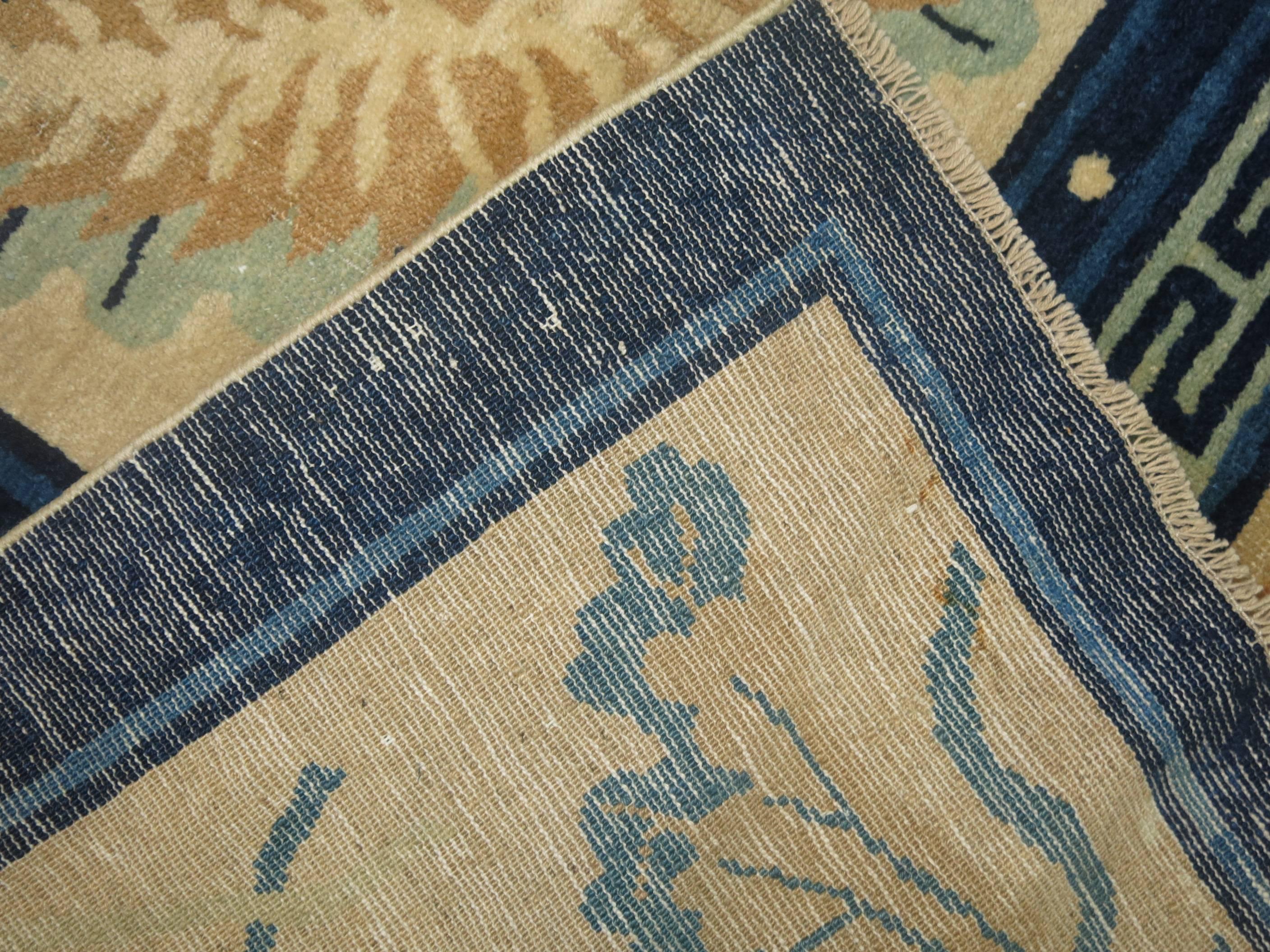 Spectacular Antique Chinese Peking Rug For Sale at 1stDibs