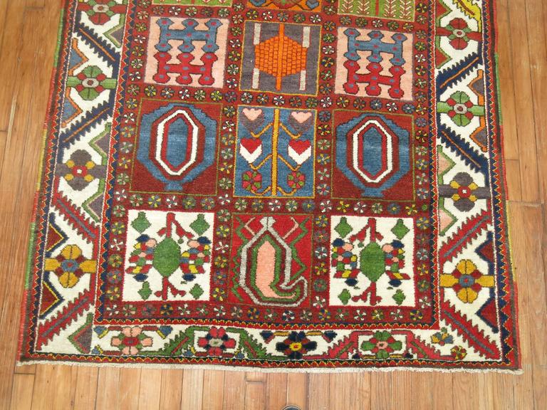 Vintage Persian Bakhtiari Carpet For Sale at 1stDibs