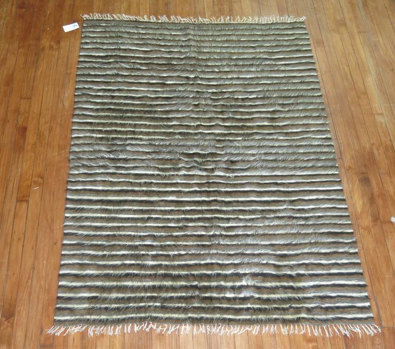 Mohair Angora Turkish Rug For Sale at 1stDibs