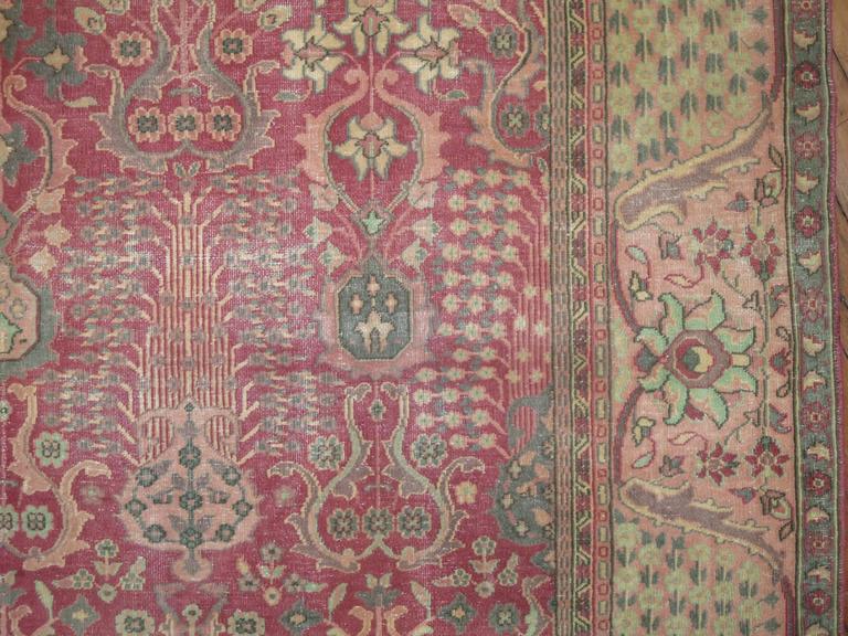 Fuschia Pink Vintage Indian Rug For Sale at 1stDibs | pink indian rug