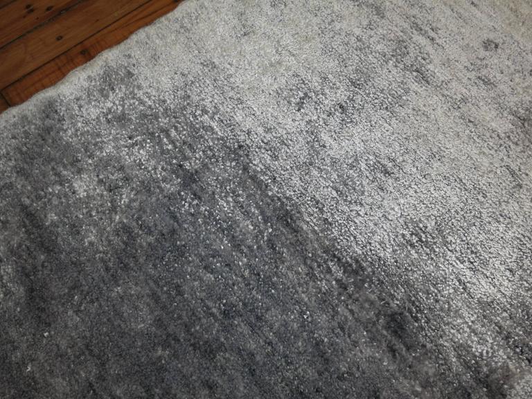Silver Turkish Cotton Silk Rug at 1stDibs | silver silk rug