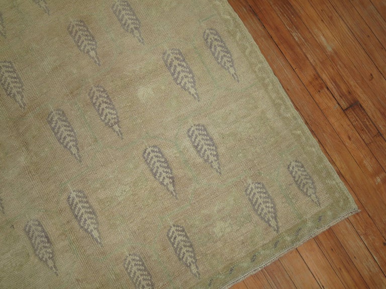 Vintage Turkish Oushak Cypress Tree Rug For Sale at 1stDibs