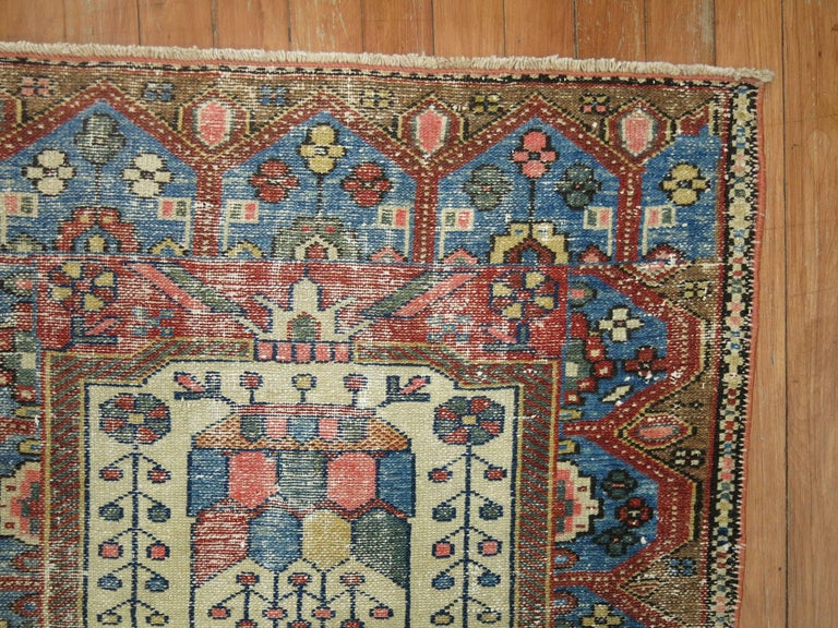 Shabby Chic Persian Malayer Tiny Rug For Sale at 1stDibs