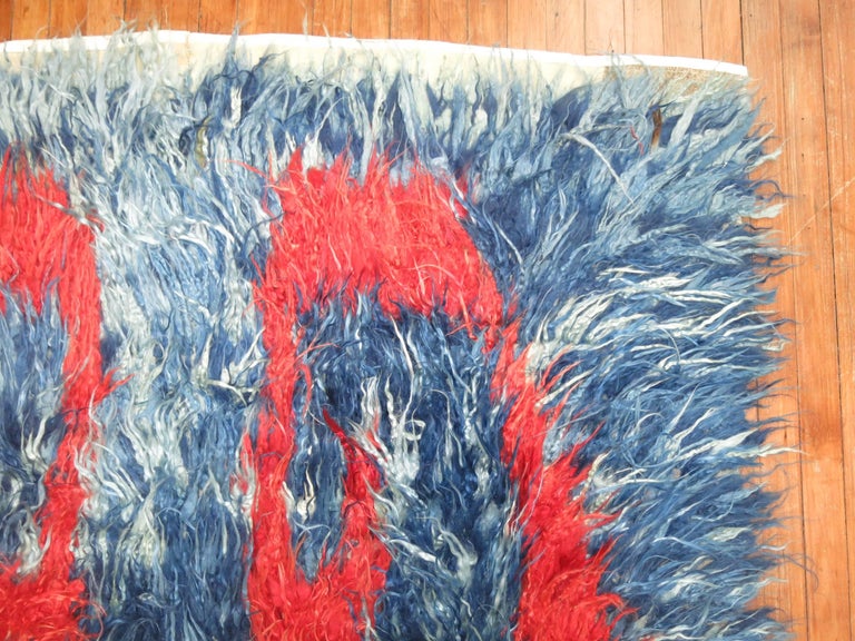 Vintage Turkish Tulu Rug For Sale at 1stDibs