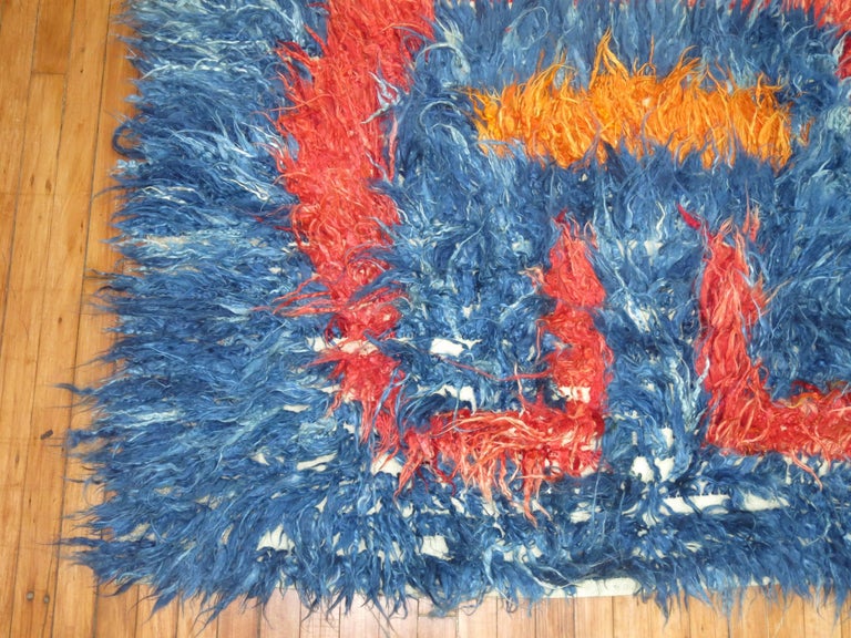 Vintage Turkish Tulu Rug For Sale at 1stDibs