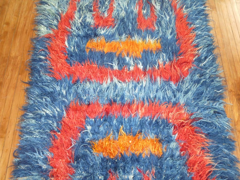 Vintage Turkish Tulu Rug For Sale at 1stDibs